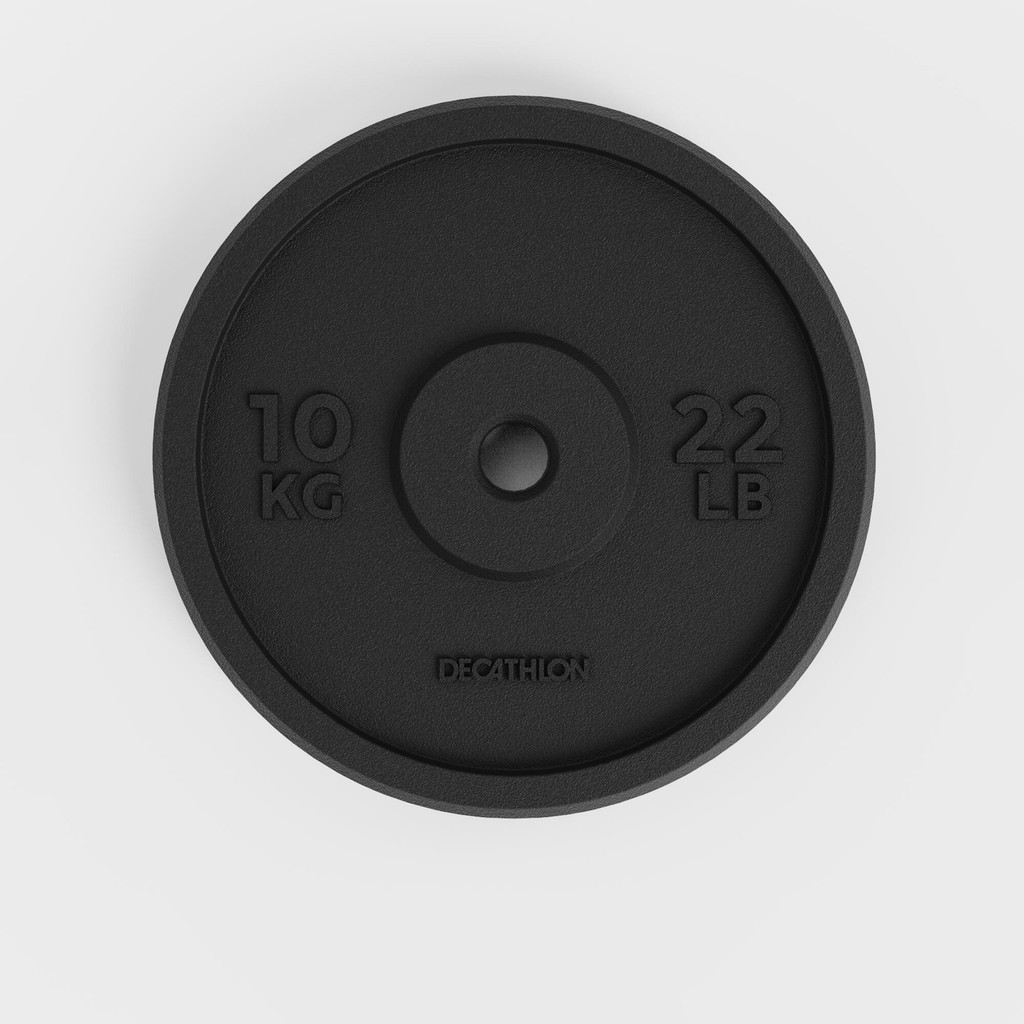 Decathlon Fitness Solutions Cast Iron Weight Training Disc Weight (10 ...