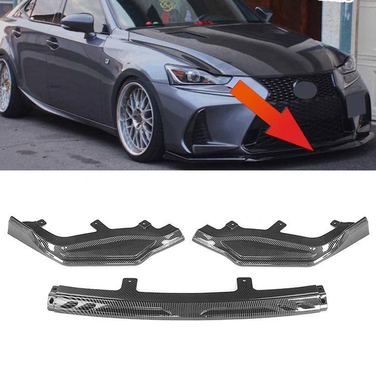 Front Bumper Splitter Lip Body Kit For Lexus IS200t IS300 IS350 F-sport ...