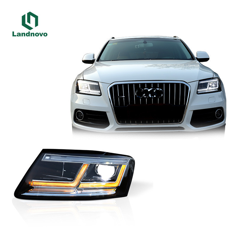 Landnovo High quality Full LED upgrade head light for 2010-2018 Audi Q5 Q5L front dynamic LED ...
