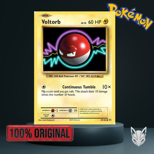 ORIGINAL Voltorb #039 basic tcg ptcg pokemon card and | Shopee Malaysia