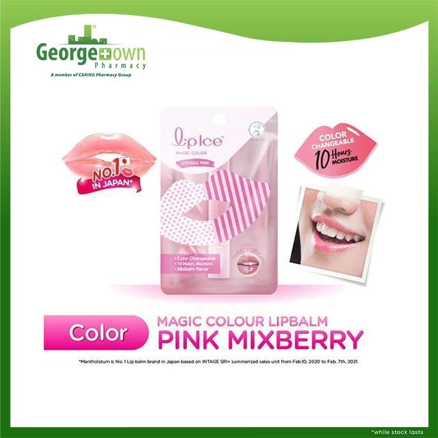 MENTHOLATUM LIPICE MAGIC COLOR LIP BALM PINK MIXBERRY 2G | Shopee Malaysia