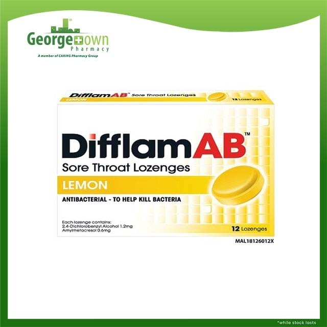 DIFFLAM AB LOZENGES LEMON 12S | Shopee Malaysia