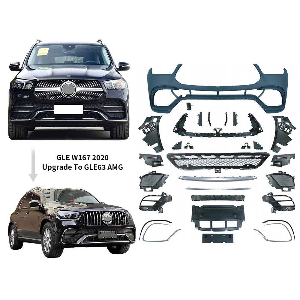 Full Set Facelift Front Bumper GLE63 W167 Wide Bodykit Body Kit for ...
