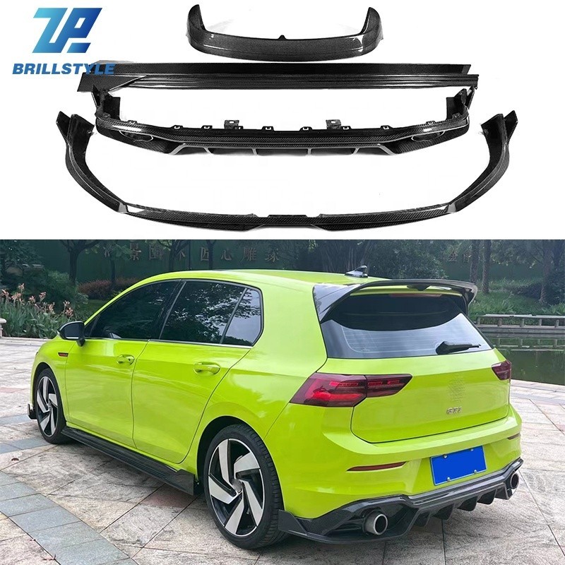 Carbon Fiber Body Kit Front Bumper Front Lip Side Skirt Diffuser ...