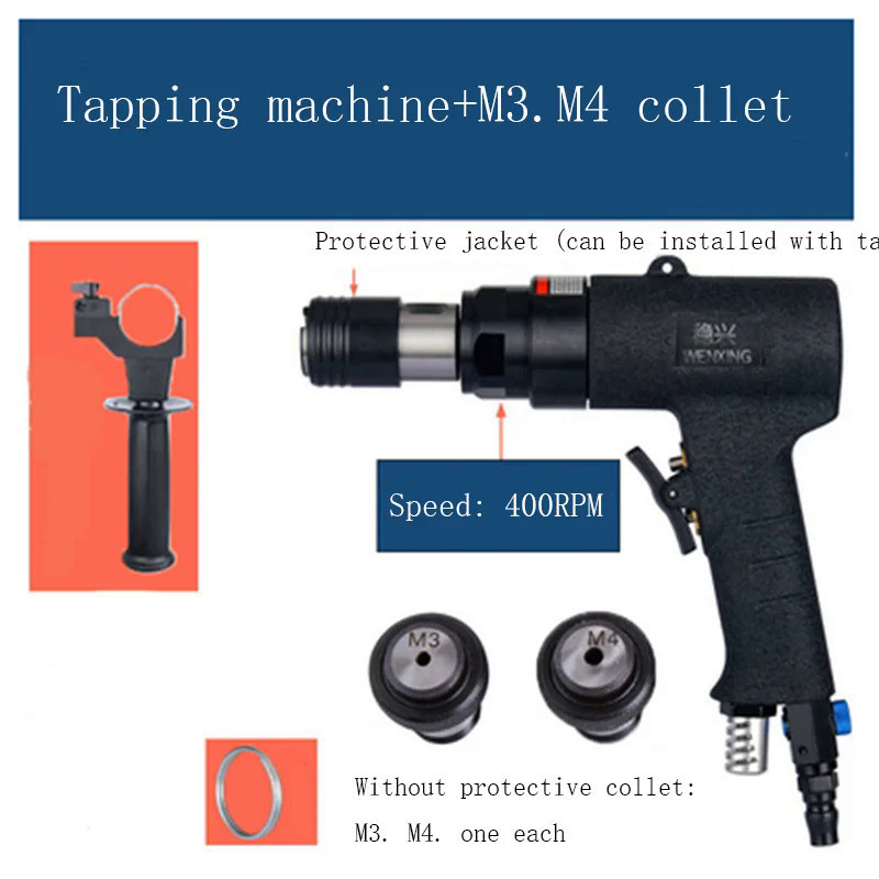 Pneumatic tapping machine tapping machine M3-M12 type tap drilling ...