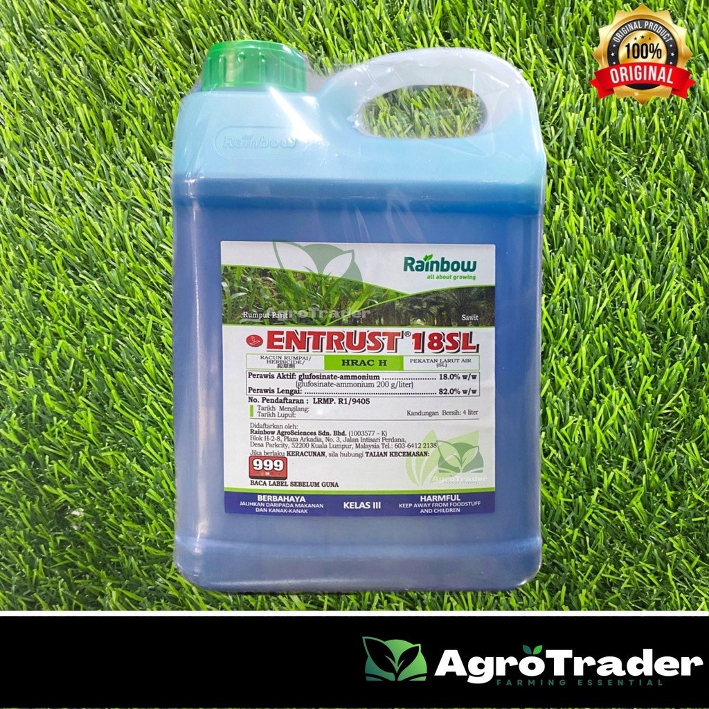 Rainbow Entrust 18SL 4L - Glufosinate-ammonium 18.0% SL / ubat basta ...