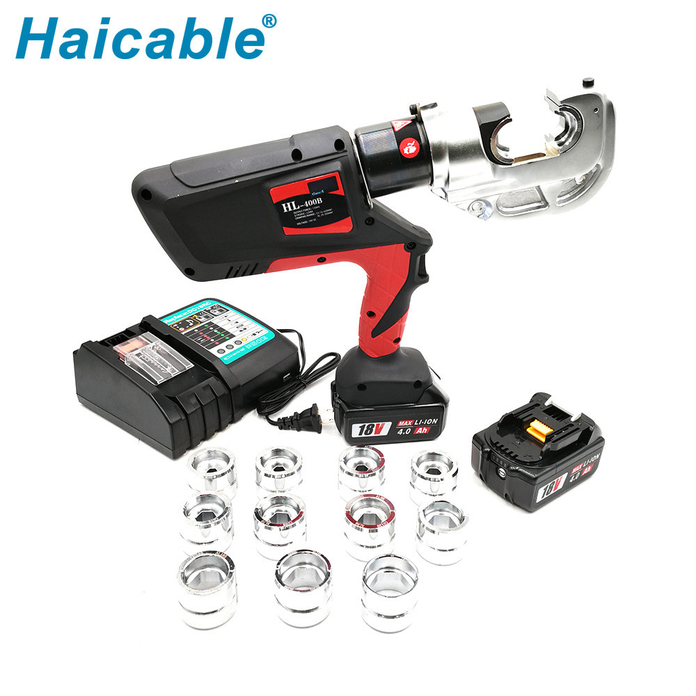 Small Battery Hydraulic Wire Cable Lug Terminal Crimper HL-400 Power ...