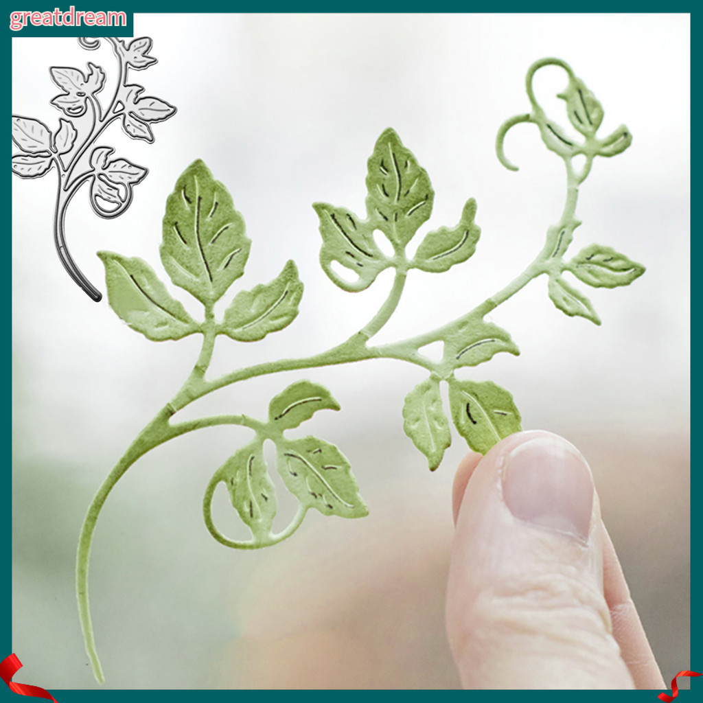 Leaves Metal Cutting Dies DIY Scrapbook Emboss Paper Cards Making Punch ...