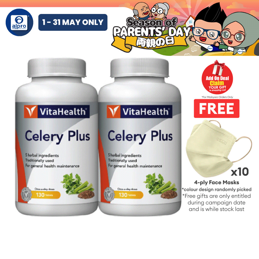 Vitahealth Celery Plus (2 x 130's) | Shopee Malaysia
