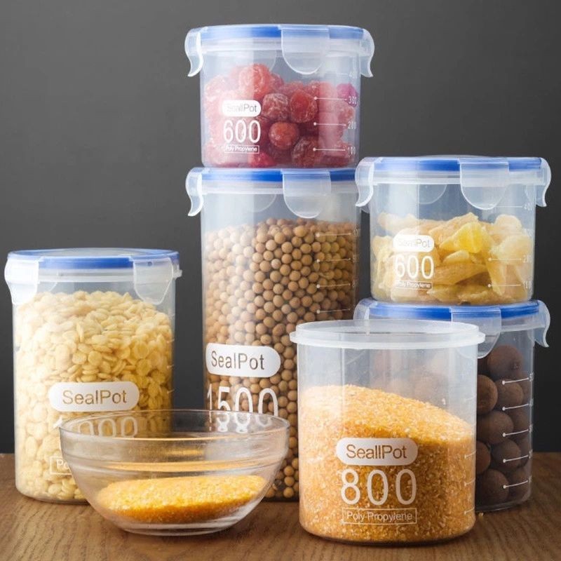 Sealed Food Storage Container Kitchen Tupperware Waterproof Jar Box ...