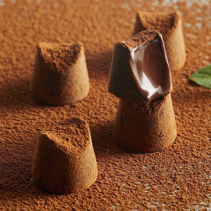 Sucrose-Free Chocolate Truffle Pure Coco Fat Black Chocolate Gift Box ...
