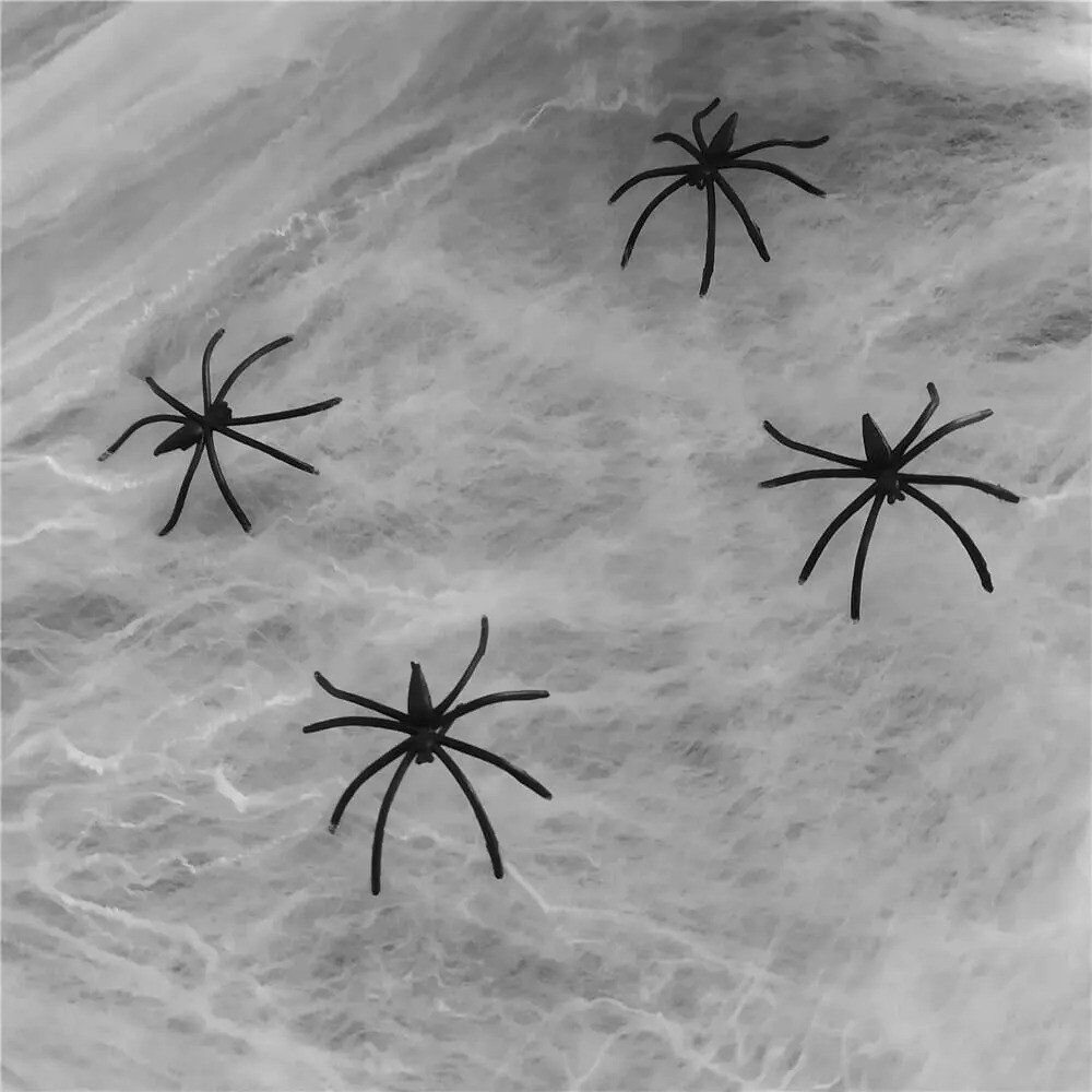 1200 sqft Spider Webs 300g White Spider Web Halloween Decorations with ...