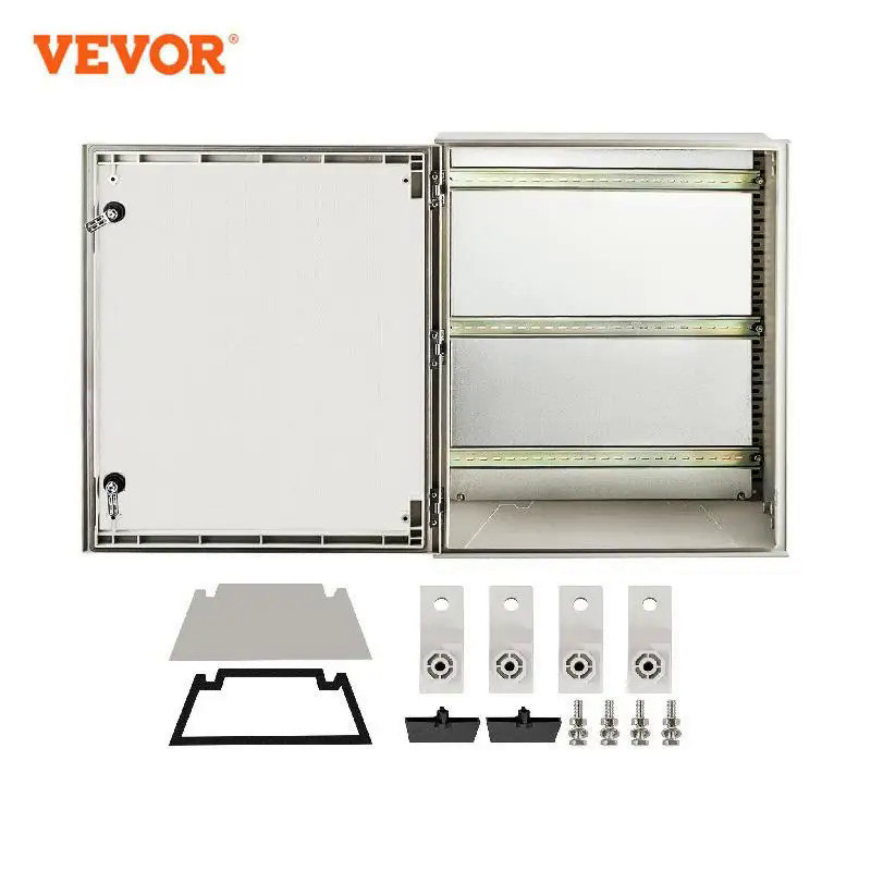 VEVOR Fiberglass Reinforced Polyester Electrical Enclosure Box W/ Keys ...