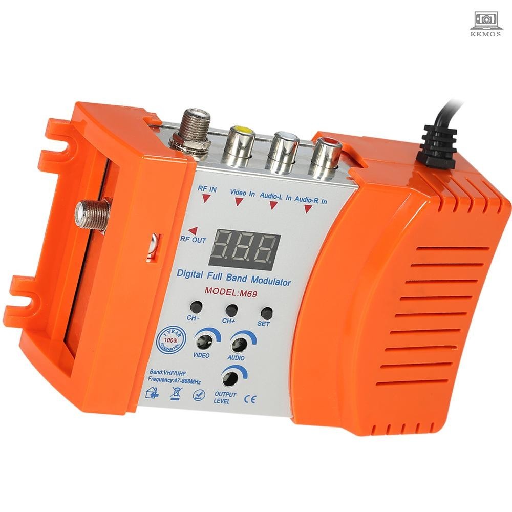 Compact RF Modulator Audio Video TV Converter RHF UHF Signal Amplifier AC120V Tolomall | Shopee ...
