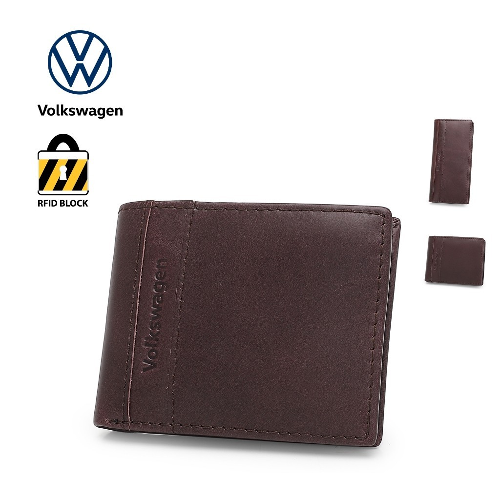 [CLEARANCE]-Volkswagen Genuine Leather RFID Bifold Long/Short Wallet ...
