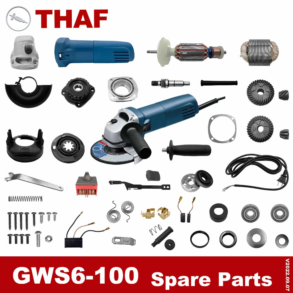 Replacement Spare Parts Accessories For BOSCH Angle Grinder GWS6-100 ...