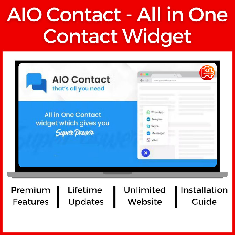 [Lifetime] AIO Contact - All in One Contact Widget - Support Button ...