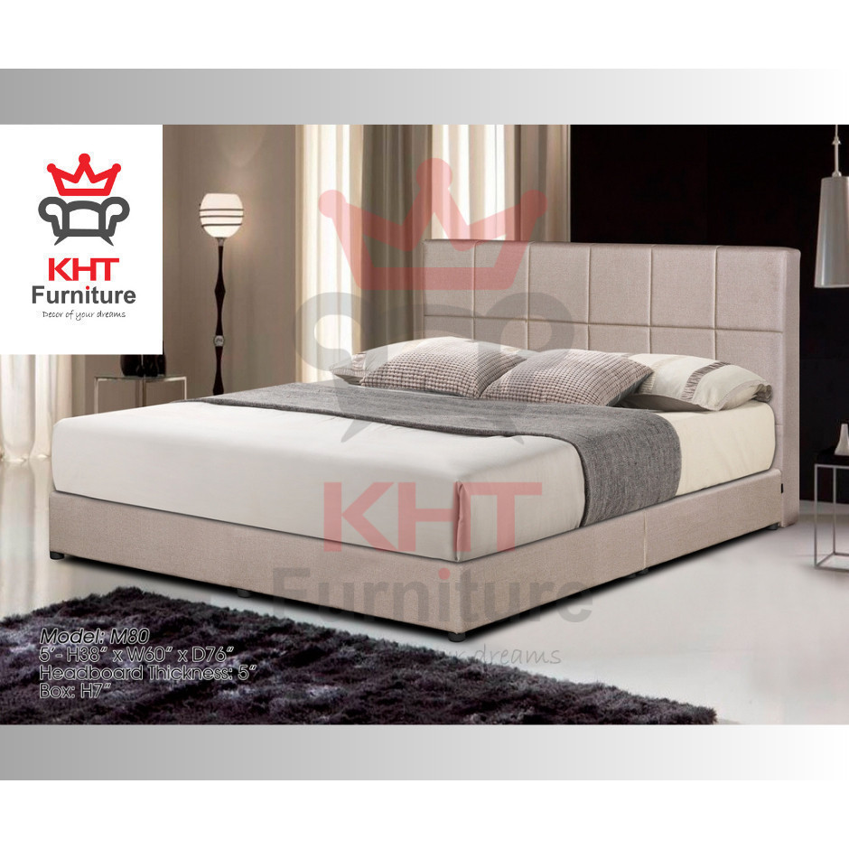 (KL & Selangor) Fabric Divan Bed Frame headboard Rangka & Papan Kepala ...