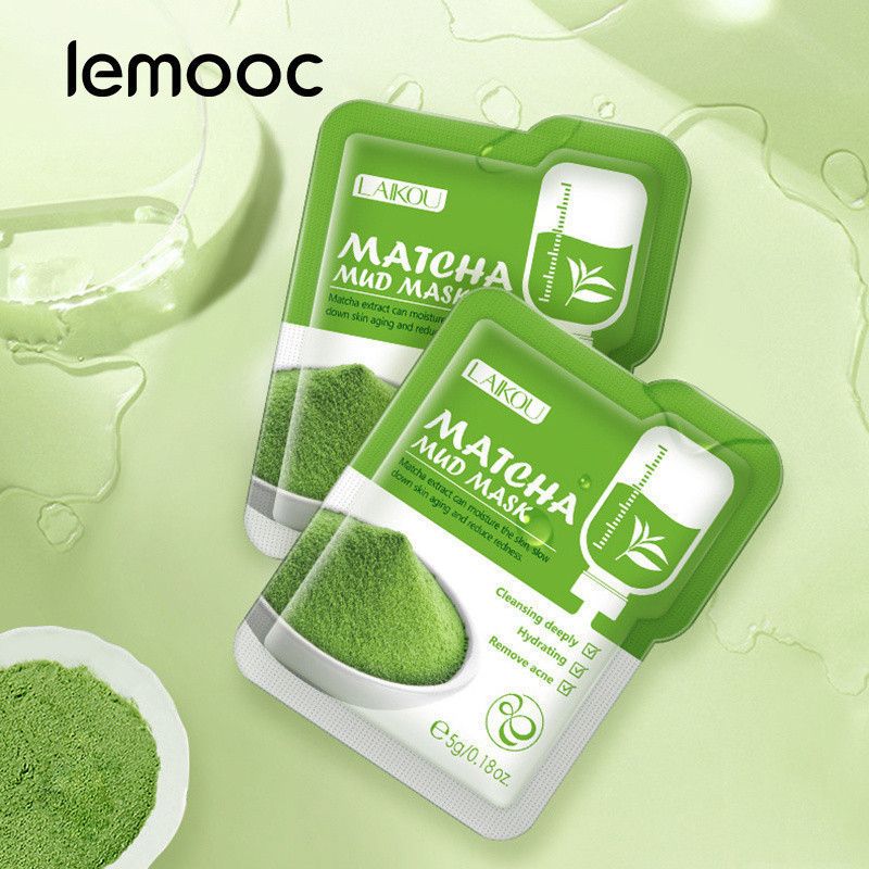Matcha Green Clay Mud Face Mask Anti Wrinkle Night Facial Packs Dark ...