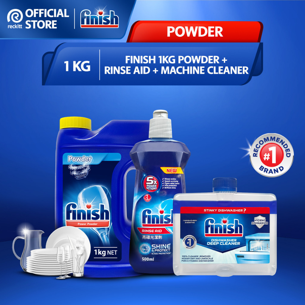 Finish Dishwasher Cleaning Powder Ultimate Cleaning Kit | Shopee Malaysia