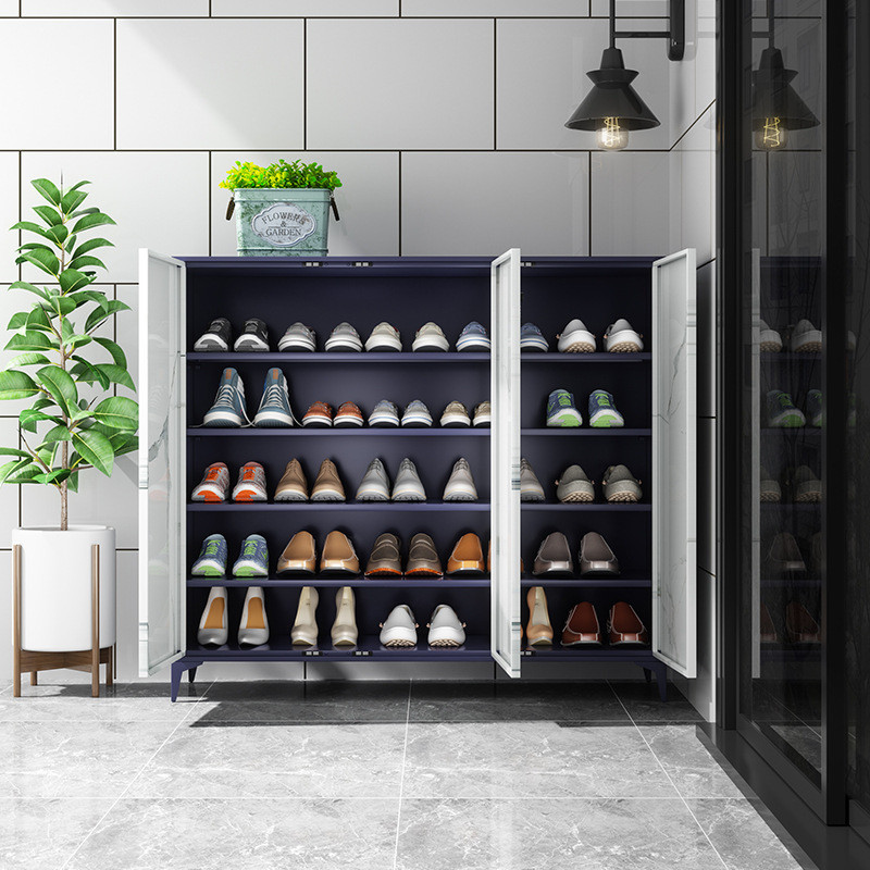 ST& T*Shoe Cabinet with Lock Door Home Door Corridor Password Lock ...