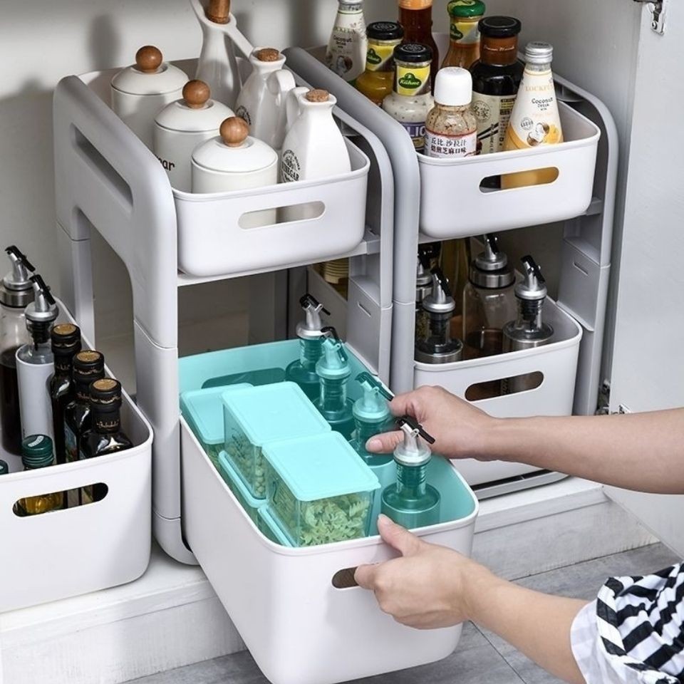 Get gifts/JY-H/Kitchen Sink Rack Drawer Table Multi-Function Storage ...