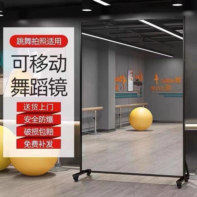 JY-H/Indoor Movable Dance Mirror Home Dancing Dressing Mirror Fitness ...