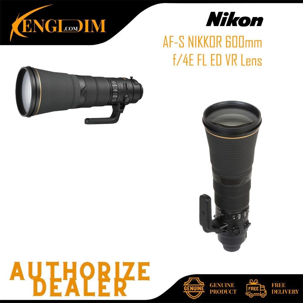 Nikon AF-S NIKKOR 600mm f/4E FL ED VR Lens (Nikon Malaysia Warranty ...