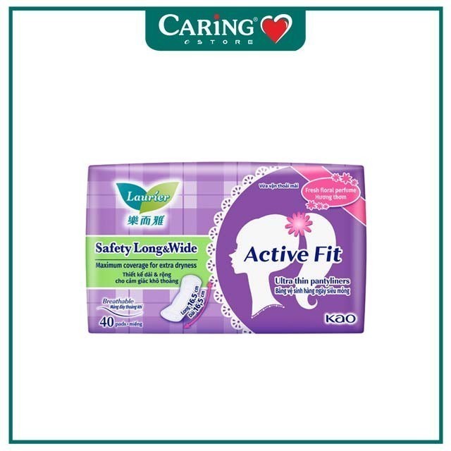 LAURIER PANTY LINER ACTIVE FIT SAFETY LONG 40S | Shopee Malaysia
