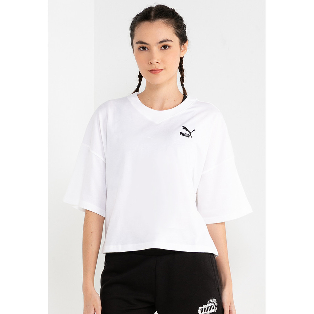 Puma - Classics Oversized Tee (Female) | Shopee Malaysia