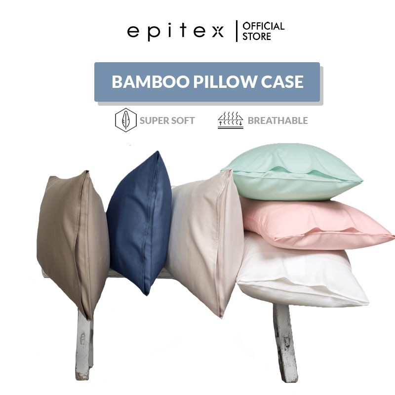 Epitex (Pillow Case) 1200TC Bamboo Pillow Case | Pillow Cover | Shopee ...