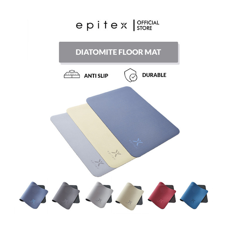Epitex Diatomite Anti Slip Soft Floor Mat | Diatomite Bath Mat | Shopee ...