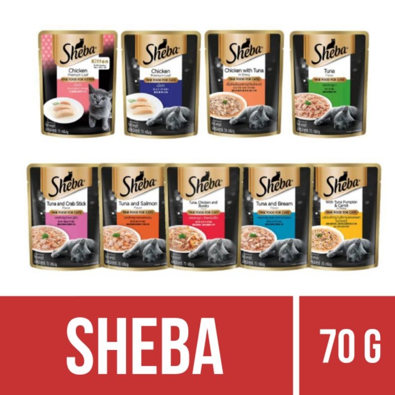 SHEBA CAT WET FOOD POUCH 70G | Shopee Malaysia