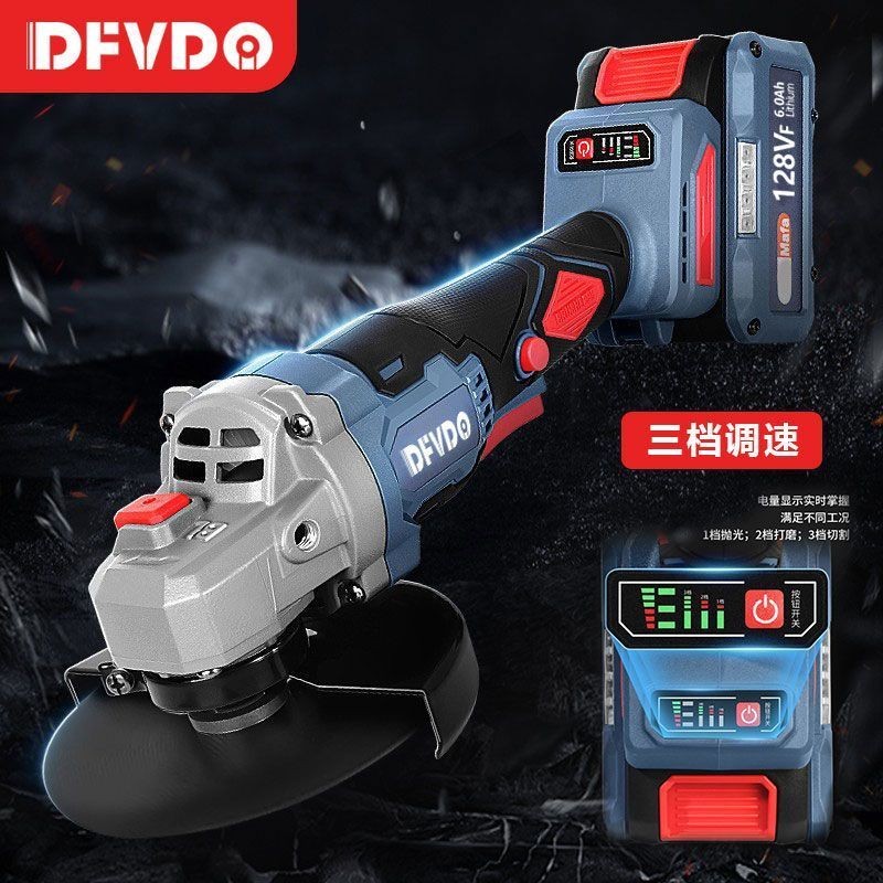 Get 7% coupon+gift】hless Lithium-Ion Angle Grinder Wireless Grinding ...