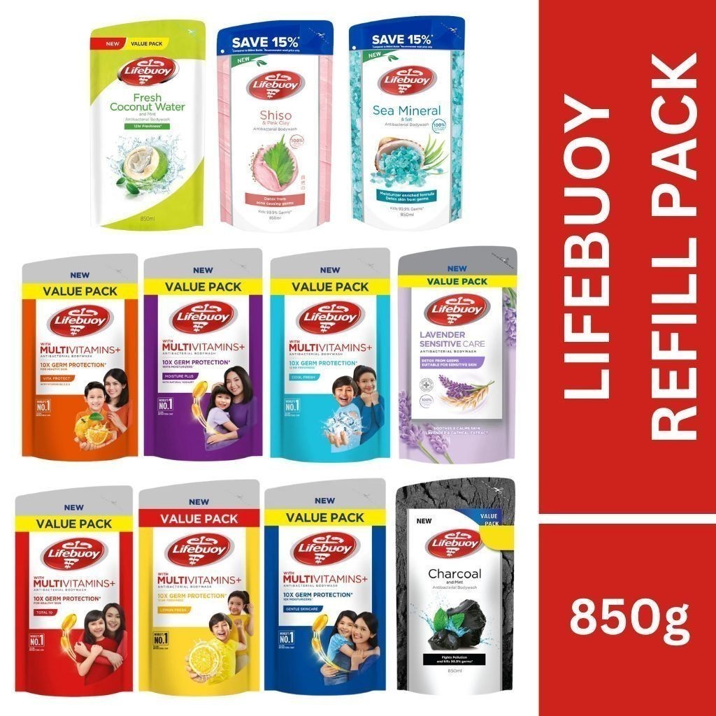 Lifebuoy body wash refill SUPER VALUE 850ML (SINGLE PACK) / LIFEBUOY ...