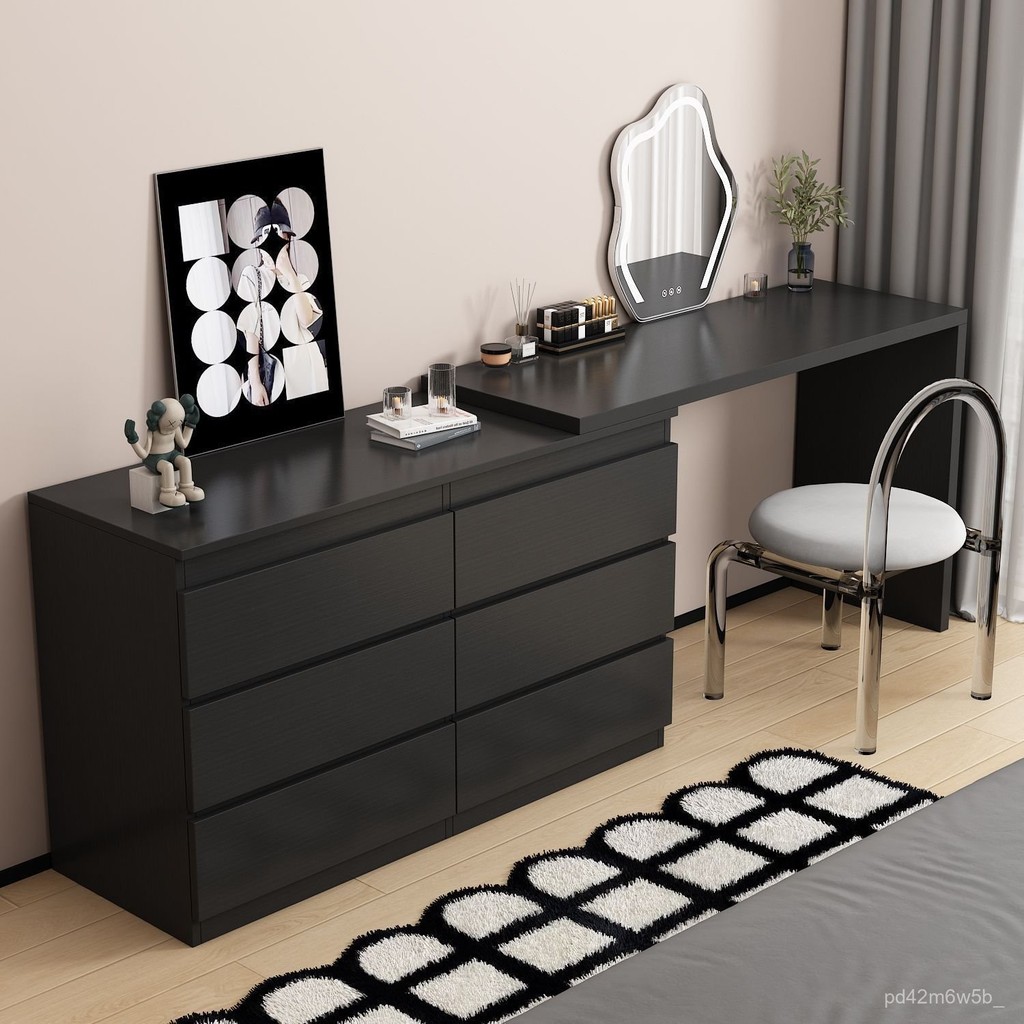 J-H/ Solid Wood Dressing Table Chest of Drawers Integrated Modern ...