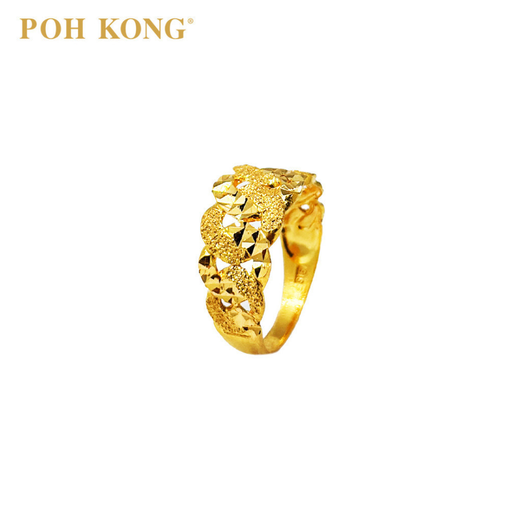 POH KONG 916/22K Gold Coco Ring (0746) | Shopee Malaysia