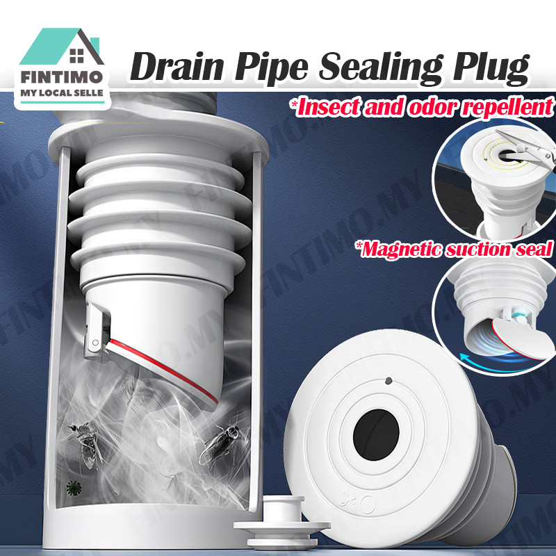 【MY】35-75mm Silicone Floor Drain Sewer Pipe Anti-odor Washing Machine ...