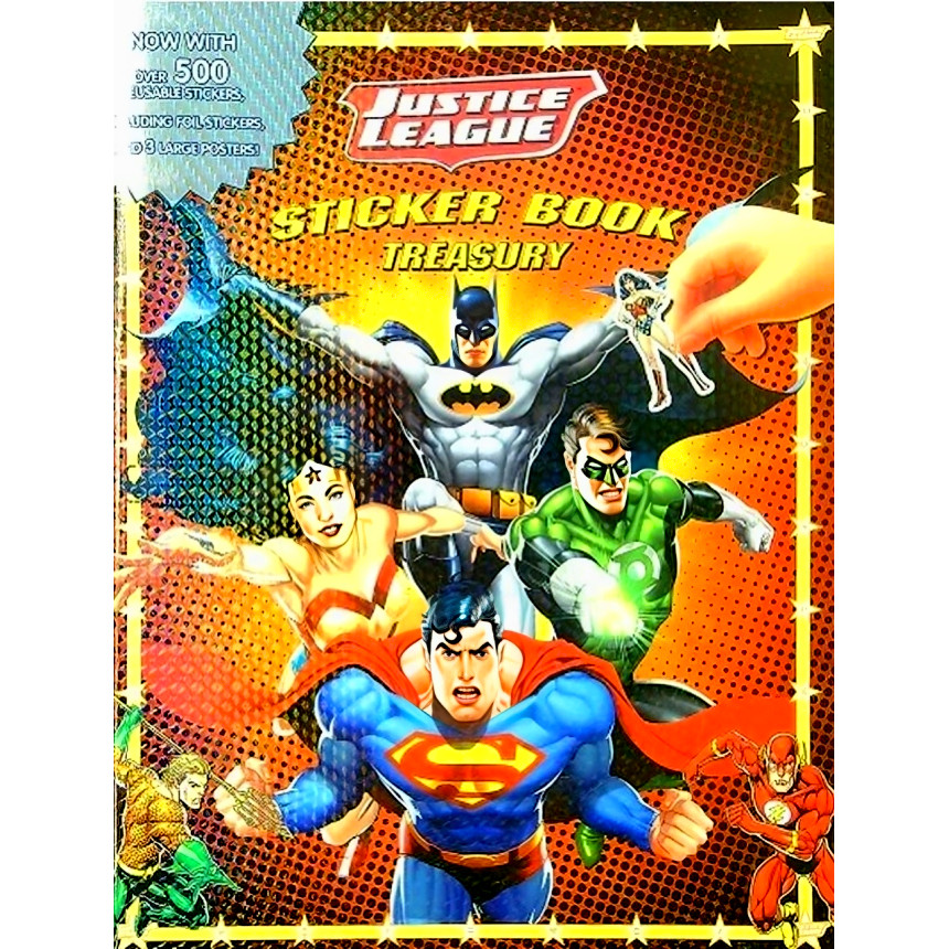 (BX) JUSTICE LEAGUE STICKER BOOK TREASURY (ISBN: 9782764336359 ...