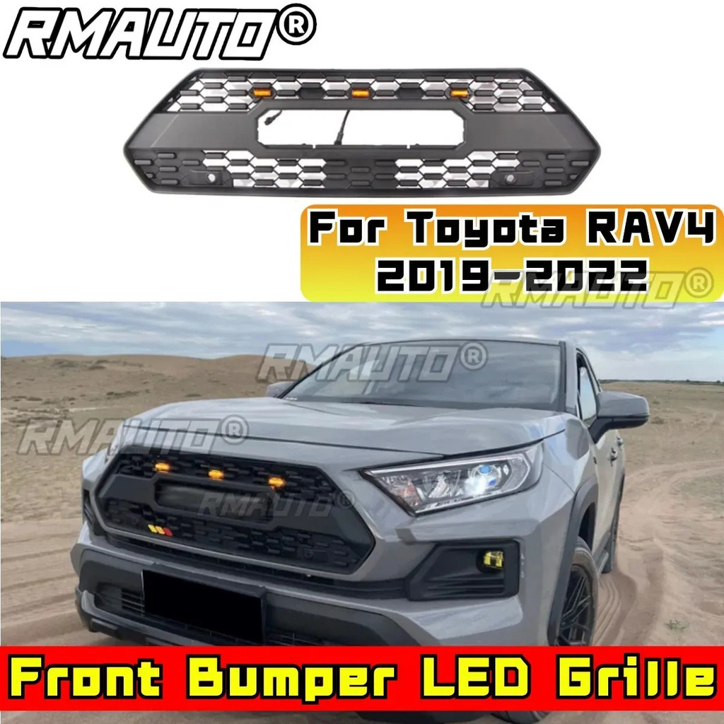 RAV4 Bumper Grill Car Front Grill Body Kit Front Bumper Grille Grill ...