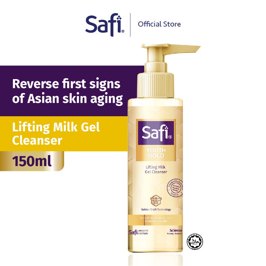SAFI Youth Gold Lifting Milk Gel Cleanser 150ml | Youthful Skincare ...