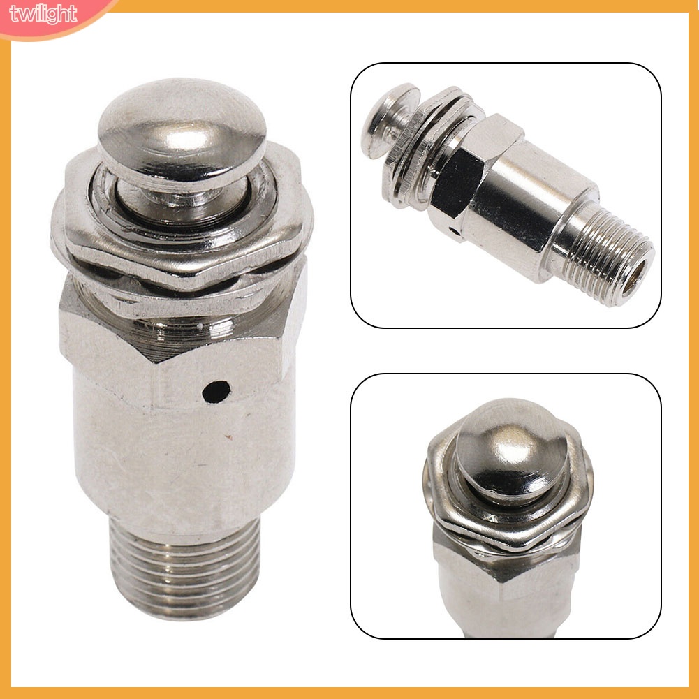 Air Pneumatic TAC-3P 2-Port 3-Position Push Button Switch Valve M5×0.8 ...