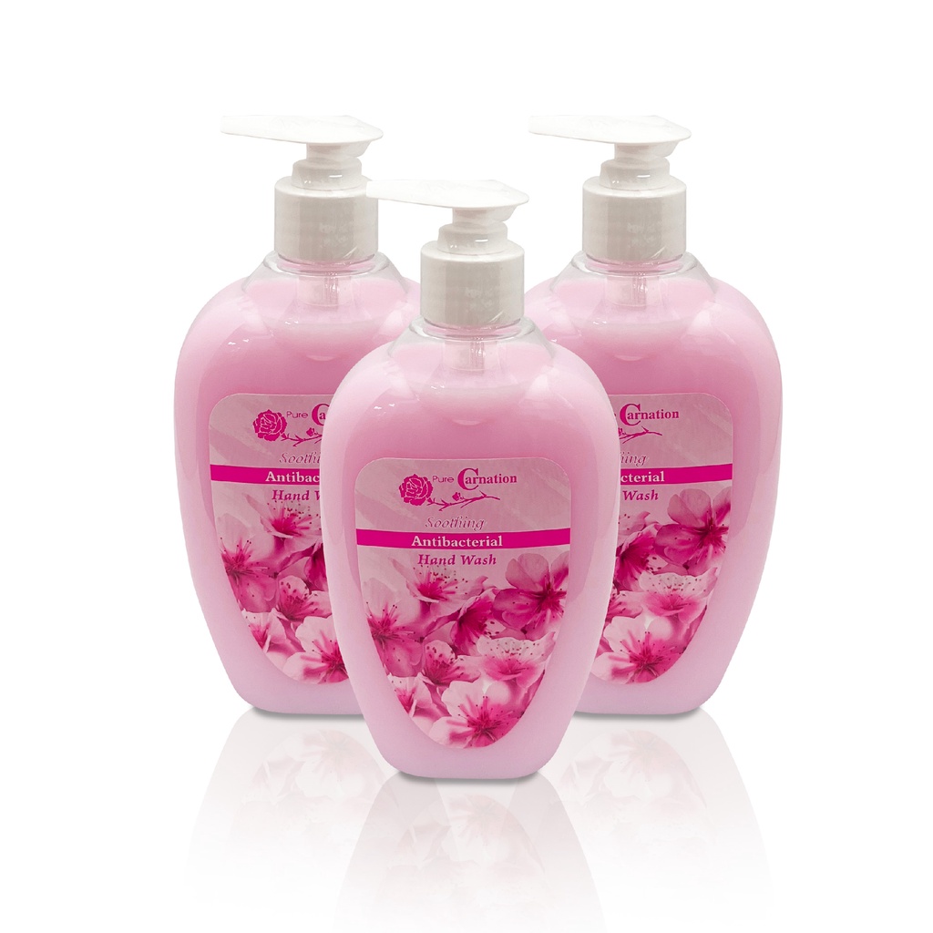 3 x 500M Cherry Blossom Scent Hand Wash, Luxury Cream Soap Clean 99.9% ...