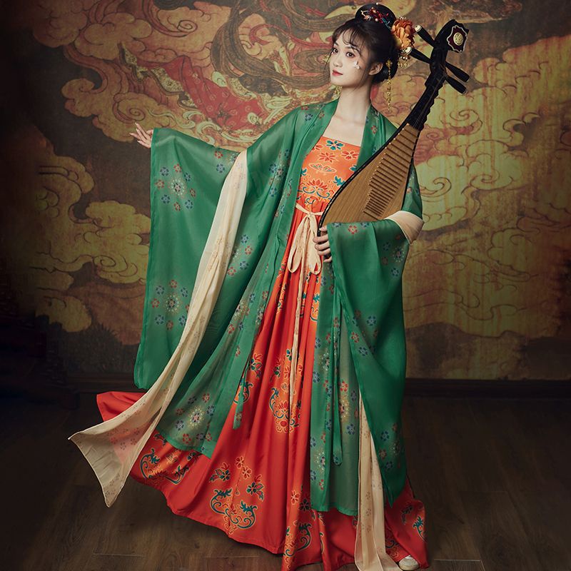 Chinese Style Hanfu Women Summer Big Sleeve Shirt Elegant Retro Hanfu ...