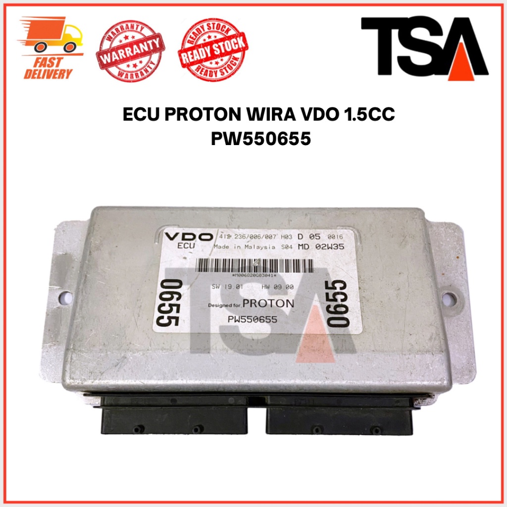 ECU Proton Wira Satria 1.3 / 1.5 VDO - PW550654 [0654] PW550655 [0655 ...