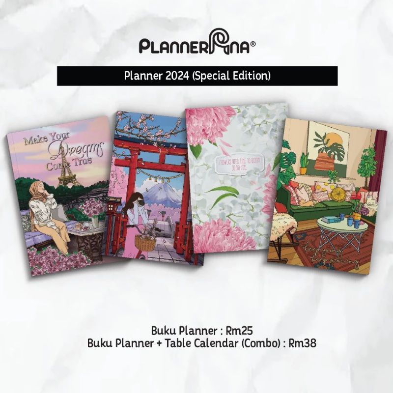 Buku Planner Diari Notebook PlannerAna Book 2024 Kalendar Malaysia ...