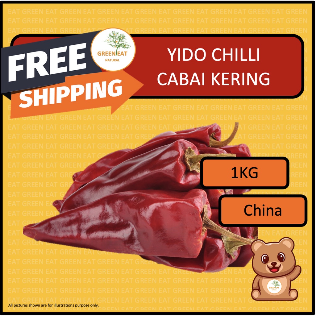 Cabai Kering / Dried Chili (Yido) 辣椒干 800g (+/-) | Shopee Malaysia