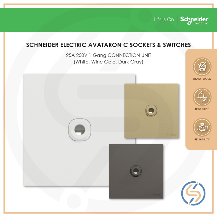 Schneider 25A 250V 1 Gang CONNECTION UNIT | Shopee Malaysia