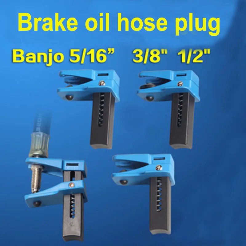 4pcs Car brake oil pipe plug Automotive brake nozzle clamp oil tool ...