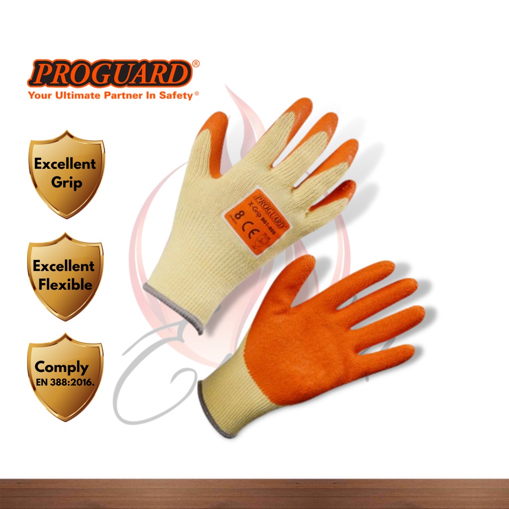 PROGUARD Working Glove Max Grip DG1-000 Heavy Duty Grip Comfortable ...